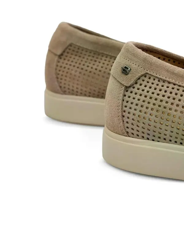 BALDININI Logo-plaque Loafers - Neutrals