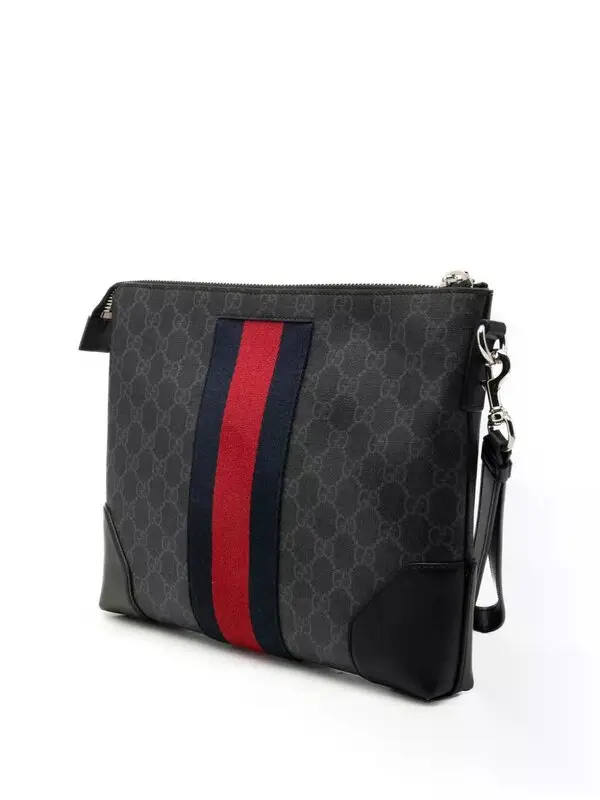 Gucci Gg Supreme Web Clutch Bag