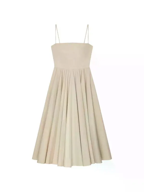 Givenchy Pleated Midi Dress - Neutrals