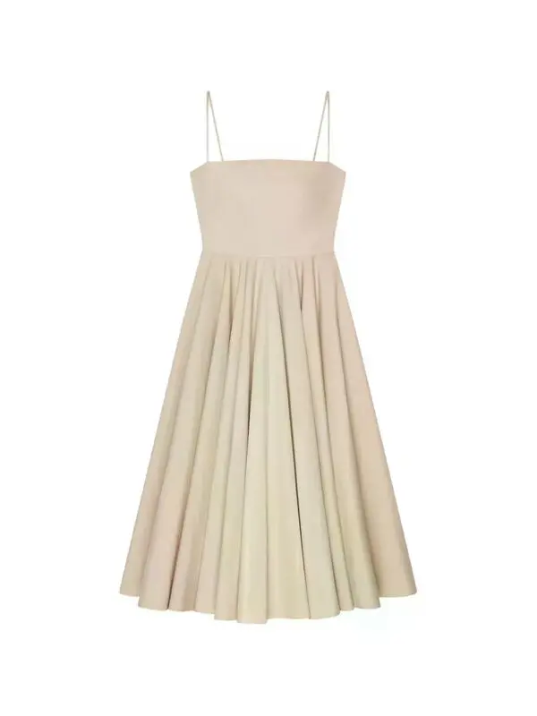 Givenchy Pleated Midi Dress - Neutrals
