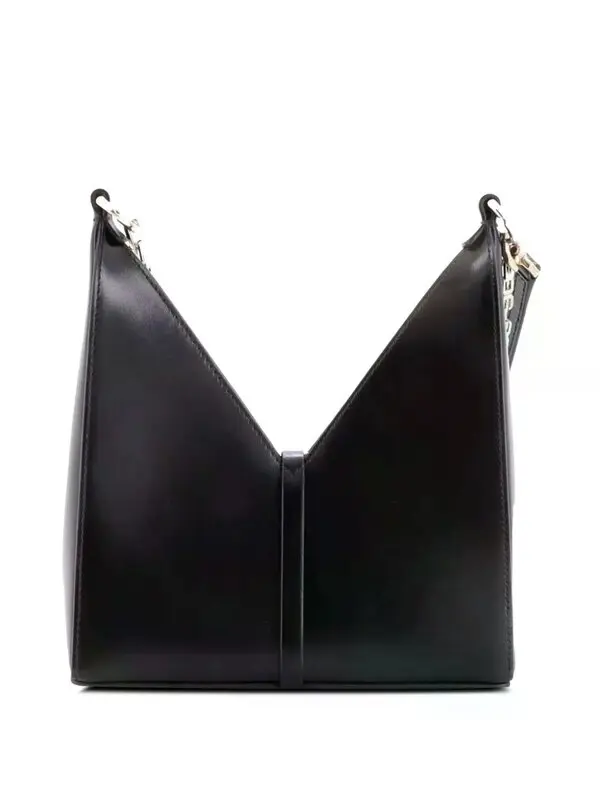 Givenchy Cut Out Leather Mini Crossbody Bag - Black