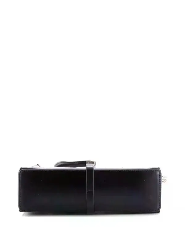 Givenchy Cut Out Leather Mini Crossbody Bag - Black