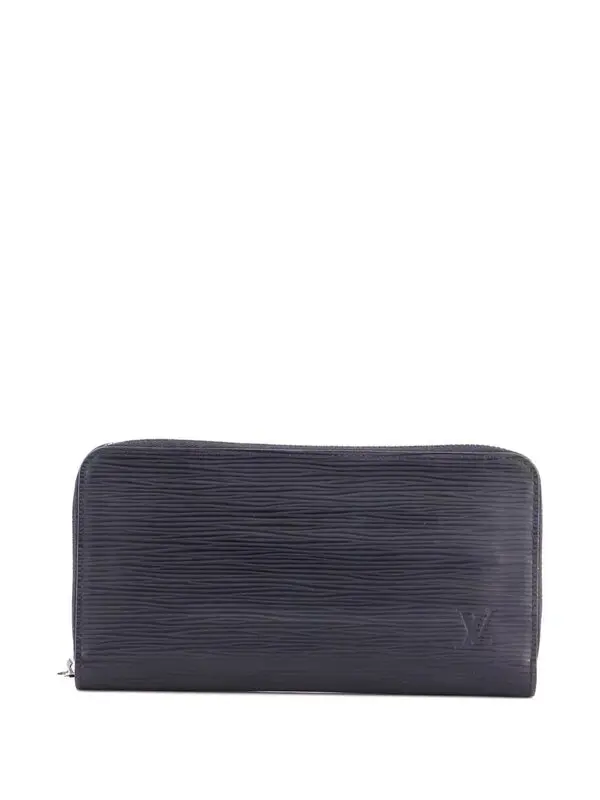 LOUIS VUITTON Zippy Wallet Epi Leather Small Wallets - Black