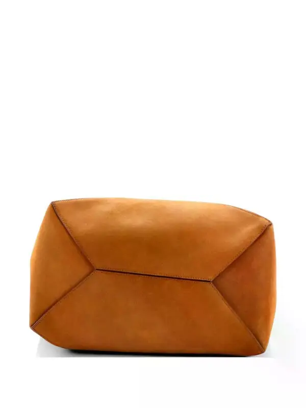 Loewe Puzzle Fold Large Tote Bag - Brown