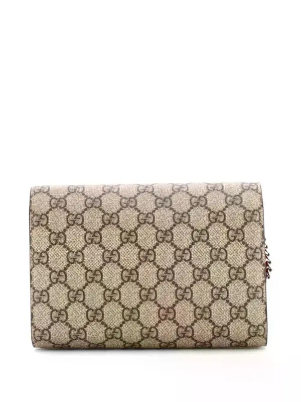 Gucci Dionysus Gg Coated Canvas Chain Wallet - Red