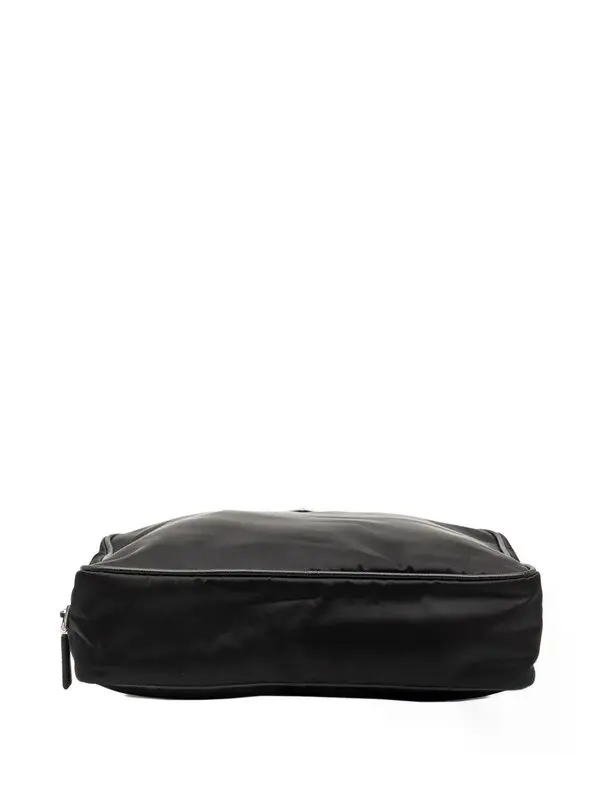 Prada Saffiano Trimmed Tessuto Clutch Bag