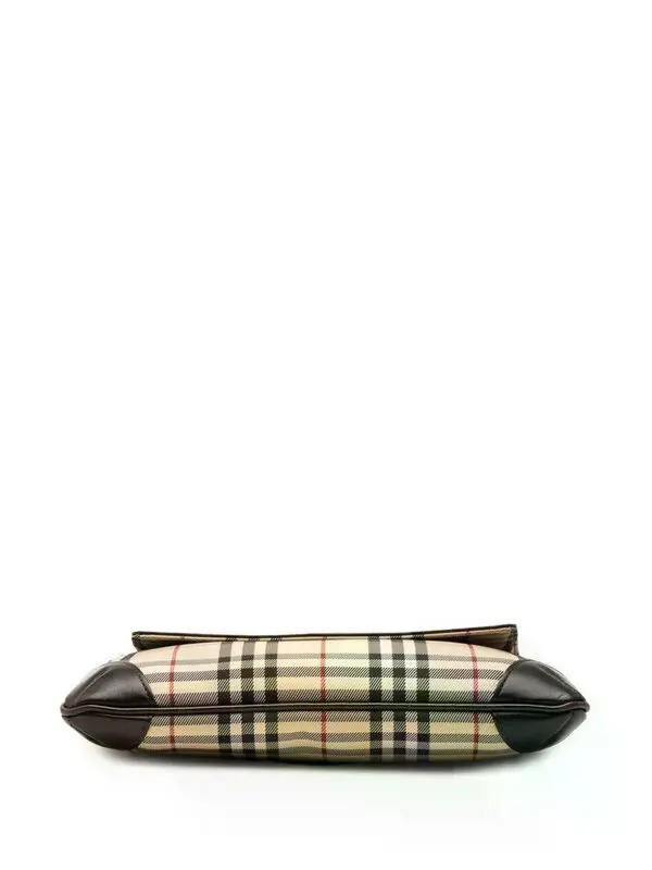 Burberry House Check Canvas Flap Crossbody Bag