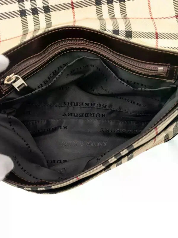 Burberry House Check Canvas Flap Crossbody Bag