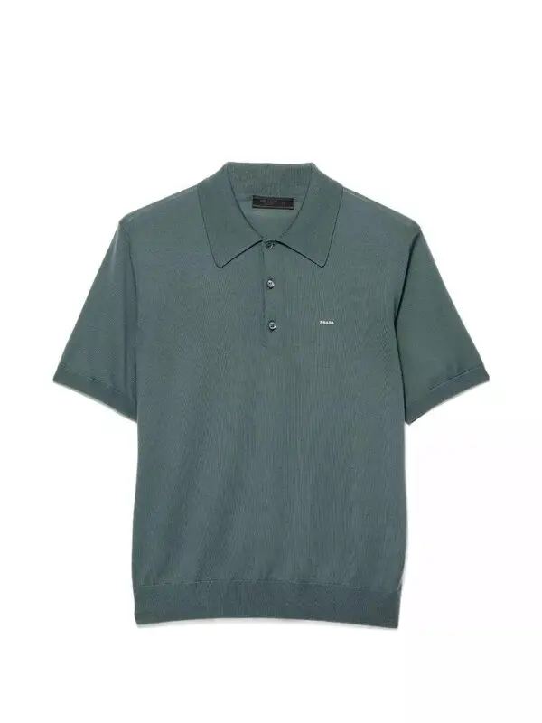 Prada Superfine Wool Polo Shirt - Green