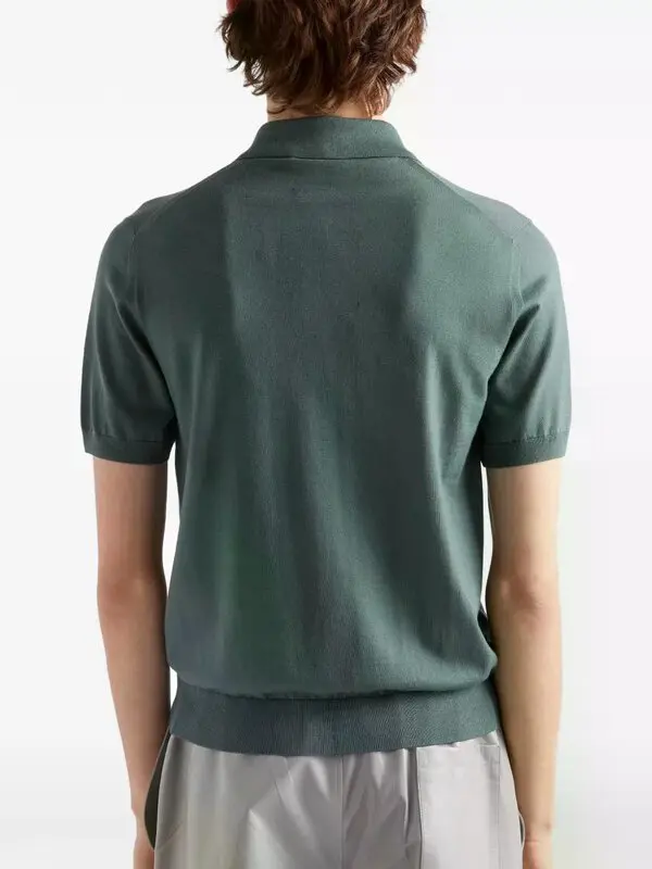 Prada Superfine Wool Polo Shirt - Green
