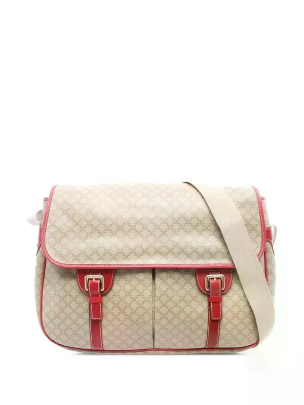 Celine 20th Century Macadam Coated Canvas Crossbody Bag