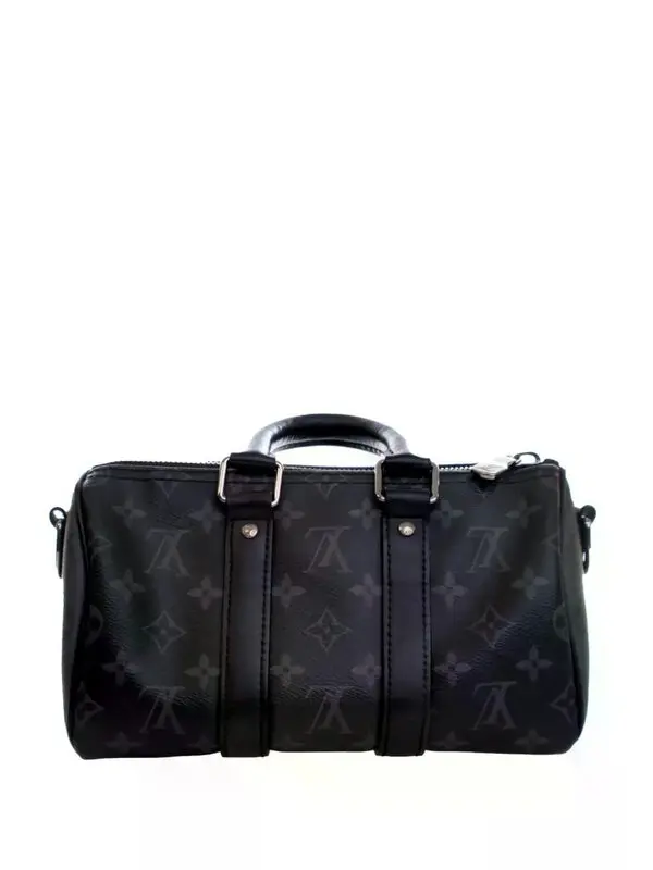 LOUIS VUITTON 2021-2026 Monogram Eclipse Reverse Keepall Bandouliere 25 Satchel