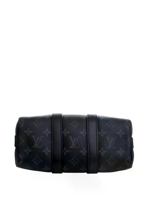 LOUIS VUITTON 2021-2026 Monogram Eclipse Reverse Keepall Bandouliere 25 Satchel