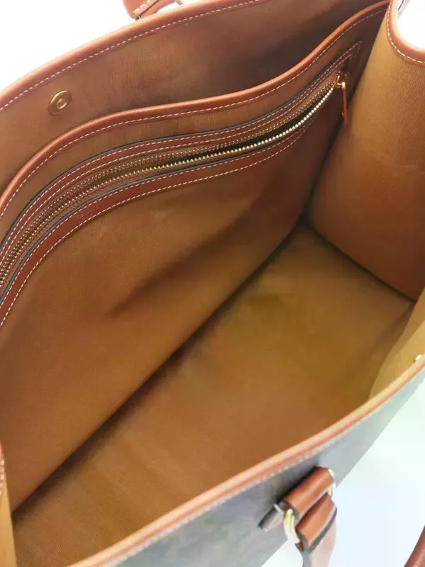 Celine 2021-2026 Triomphe Coated Canvas Horizontal Cabas Tote Bag