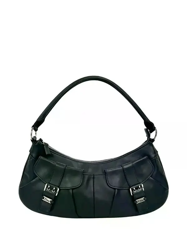 Dior 2000-2010 Smooth Calfskin Street Chic Shoulder Bag - Black