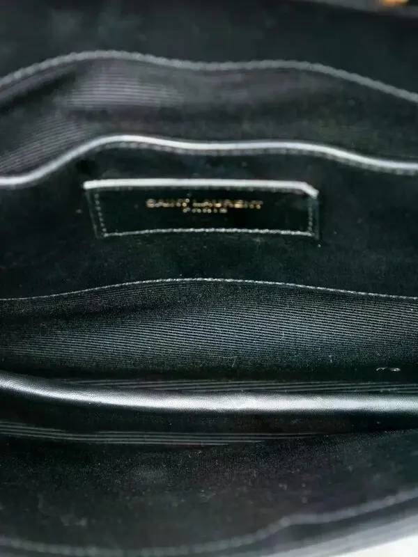 Saint Laurent 2014 Chevron Calfskin Classic Monogram Envelope Crossbody Bag