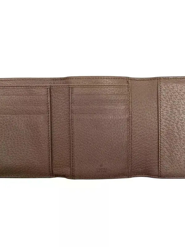 Gucci 2016-2026 Gg Supreme Web Ophidia Trifold Wallet Small Wallets