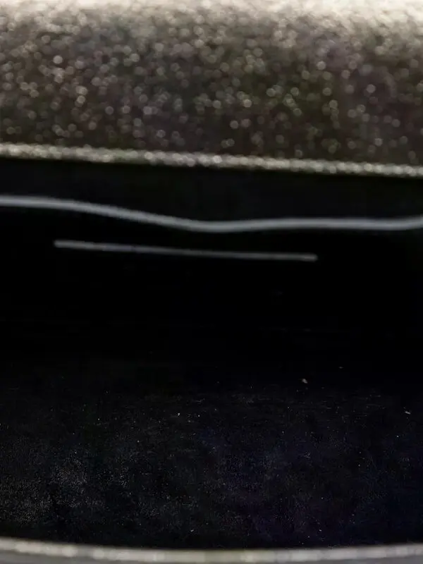 Saint Laurent Metallic Leather Monogram Kate Wallet On Chain