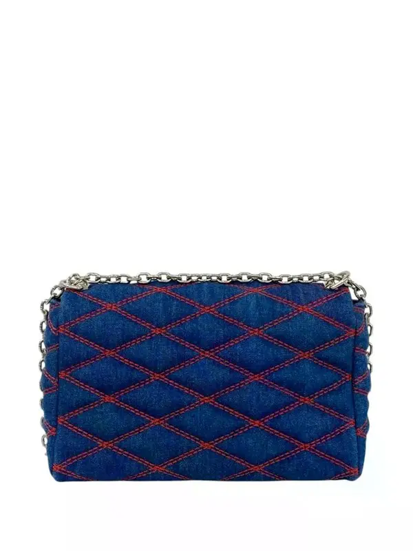 LOUIS VUITTON 2016 Malletage Denim Go 14 Mm Crossbody Bag - Blue