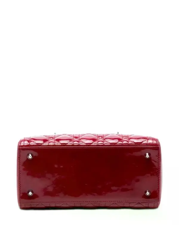 Dior 2013 Medium Cannage Lady Satchel - Red