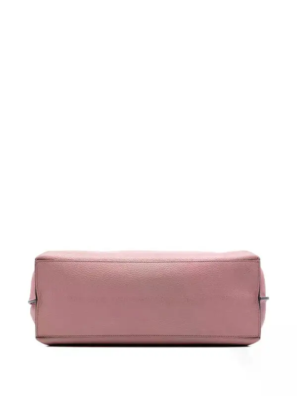 Gucci Medium Leather Bamboo Daily Satchel - Pink