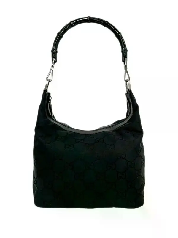 Gucci Gg Nylon Bamboo Shoulder Bag