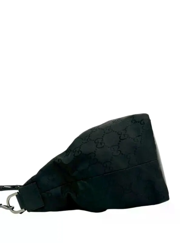 Gucci Gg Nylon Bamboo Shoulder Bag
