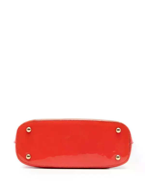 Gucci 2016-2025 Patent Bright Bit Satchel - Red