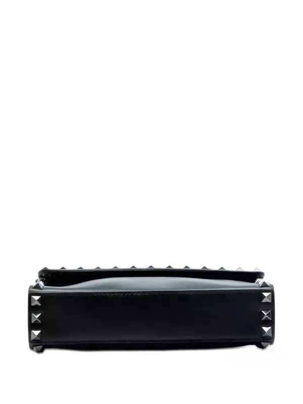 Valentino Garavani Small Vitello Monochrome Rockstud Flap Crossbody Bag 2000-2017