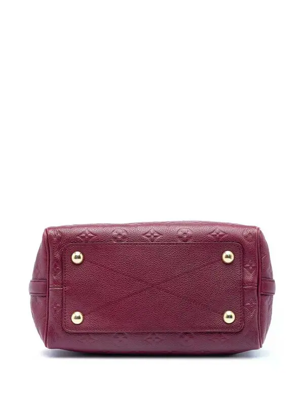 LOUIS VUITTON 2014 Monogram Empreinte Speedy Bandouliere 25 Satchel - Red