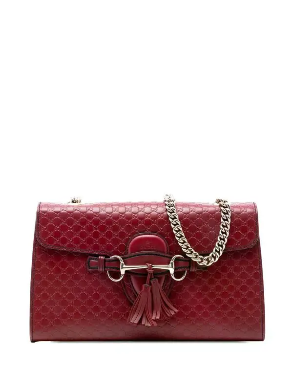 Gucci 2016-2025 Medium Microissima Emily Shoulder Bag - Red