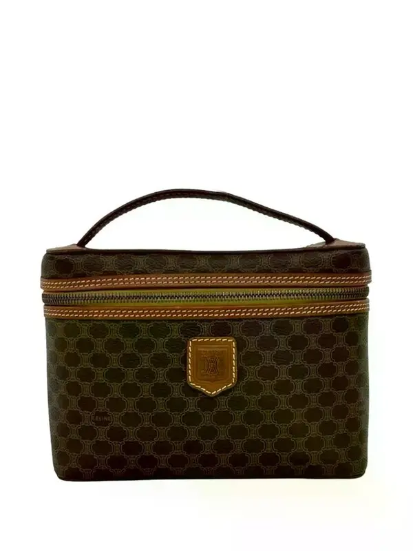 Celine 1994 Macadam Coated Canvas Vanity Bag