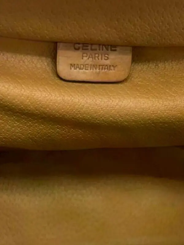 Celine 1994 Macadam Coated Canvas Vanity Bag