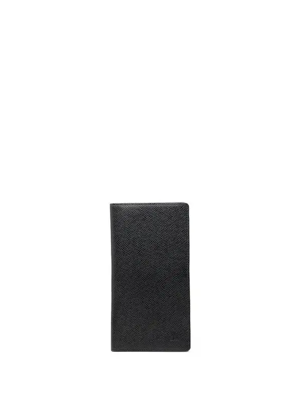 LOUIS VUITTON 2011 Taiga Brazza Wallet Long Wallets - Black