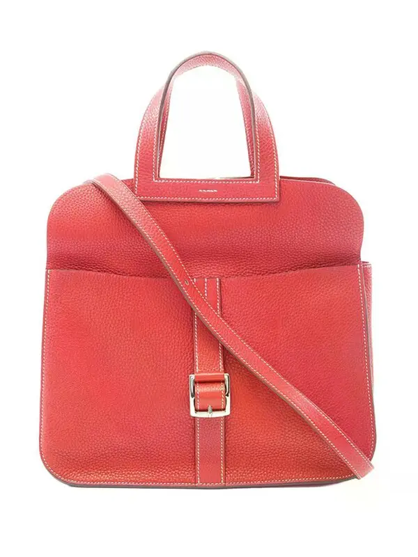 Hermès 2016 Clemence Verso Halzan 31 Satchel - Red