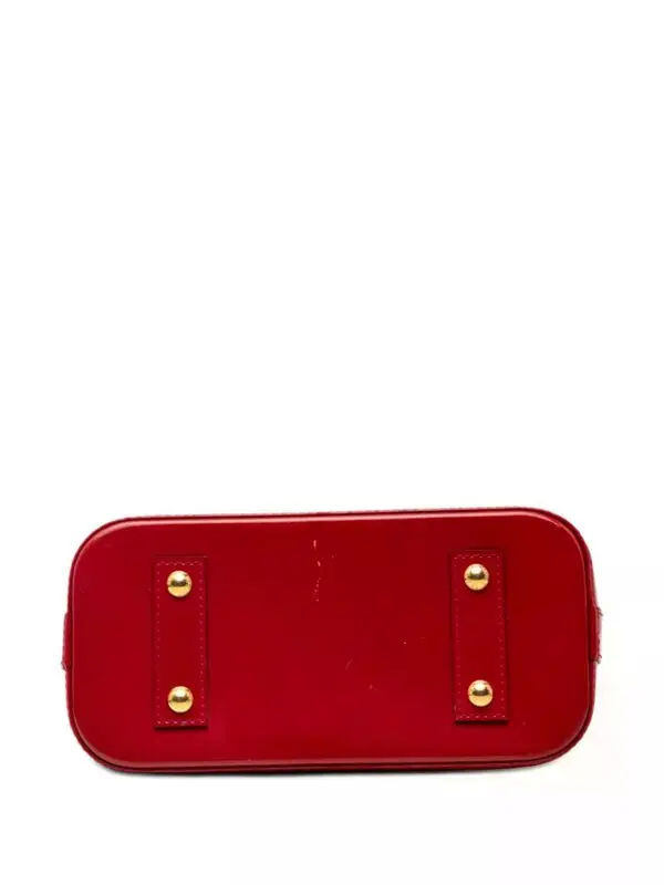 LOUIS VUITTON 2013 Monogram Vernis Alma Bb Satchel - Red