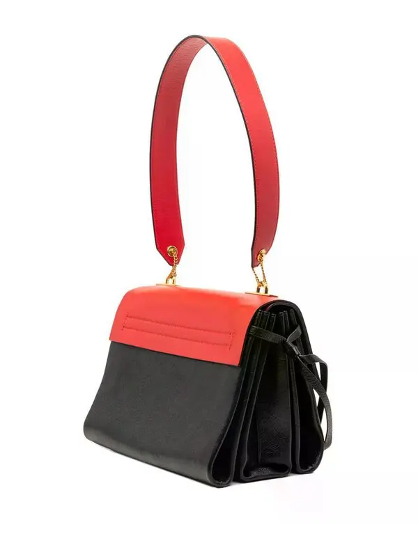 Valentino Garavani Small Colorblock Calfskin Vring Shoulder Bag - Red