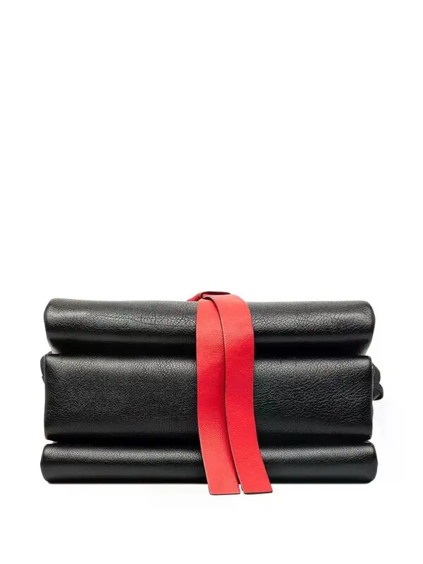 Valentino Garavani Small Colorblock Calfskin Vring Shoulder Bag - Red