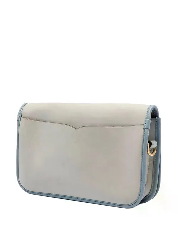 Loewe 2014 Bicolor Leather Anagram Ines Flap Crossbody Bag