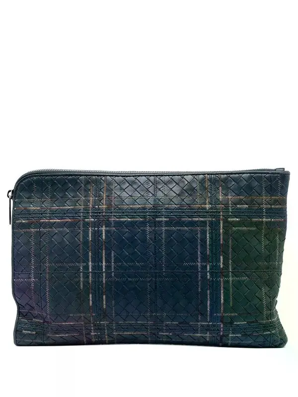 Bottega Veneta Nappa Intrecciato Metropolis Document Case Clutch Bag