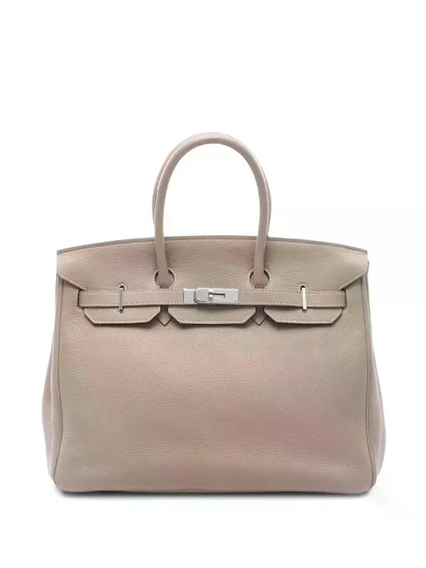 Hermès 2010 Birkin Retourne 35 Handbag - Brown