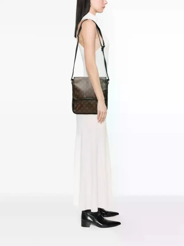 LOUIS VUITTON 2011 Monogram Macassar Bass Mm Crossbody Bag