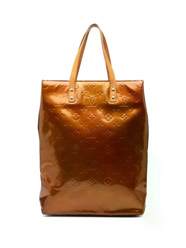 LOUIS VUITTON 2001 Monogram Vernis Reade Mm Tote Bag - Brown