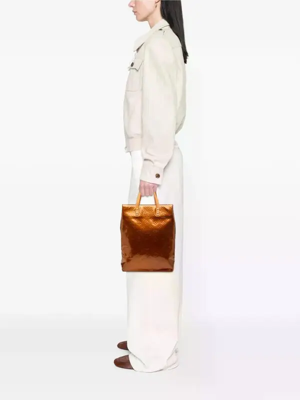 LOUIS VUITTON 2001 Monogram Vernis Reade Mm Tote Bag - Brown