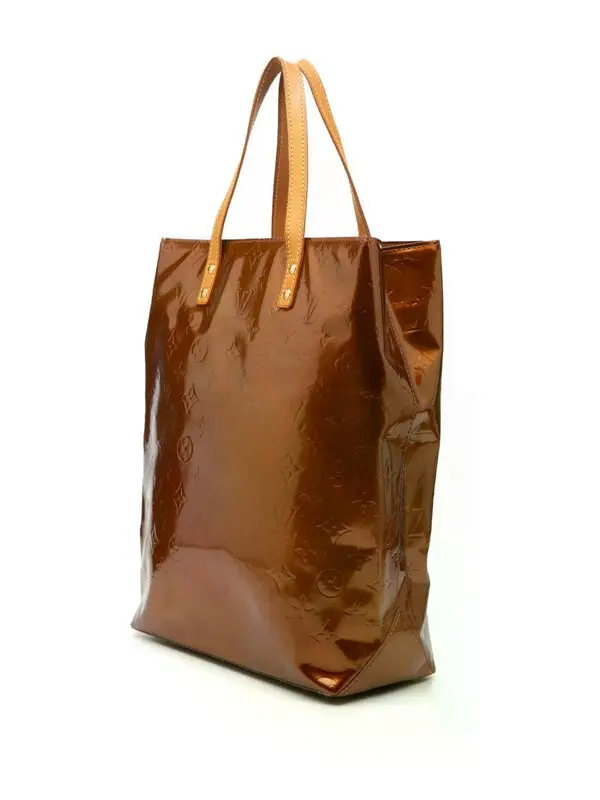 LOUIS VUITTON 2001 Monogram Vernis Reade Mm Tote Bag - Brown