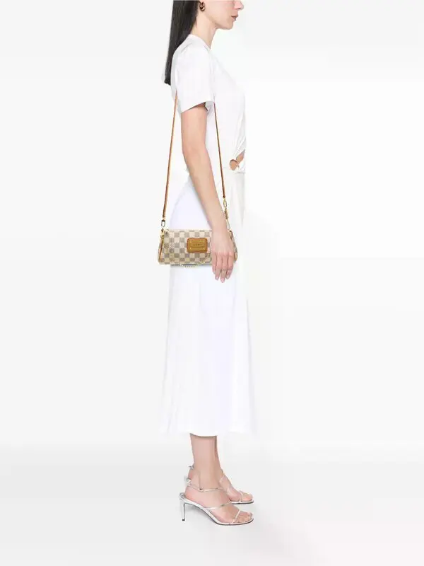 LOUIS VUITTON 2012 Damier Azur Eva Satchel - White