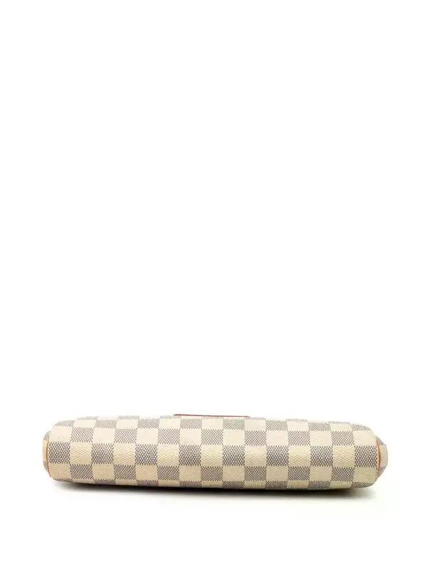 LOUIS VUITTON 2012 Damier Azur Eva Satchel - White