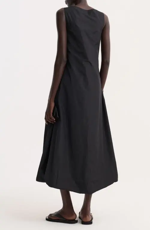 RÓHE Balloon Hem Technical Taffeta Midi Dress
