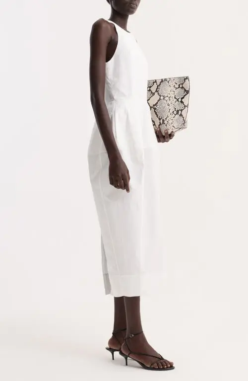RÓHE Sculptural Cotton Poplin Midi Dress