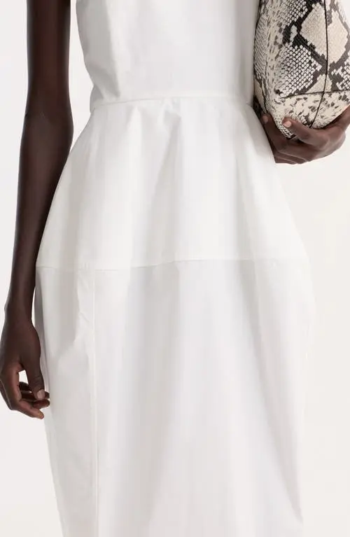 RÓHE Sculptural Cotton Poplin Midi Dress